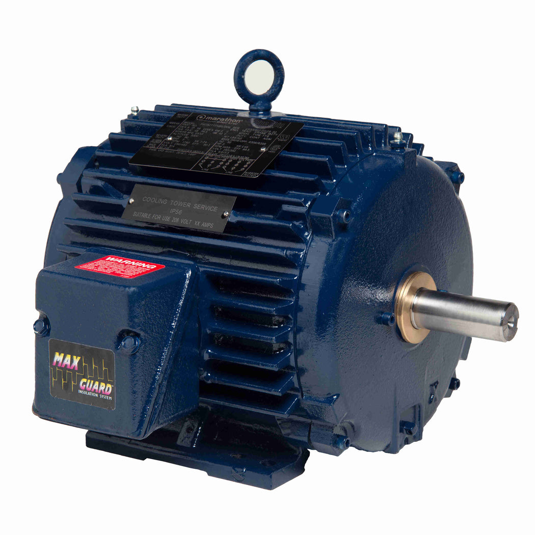 Motor Marathon XRI®-SD Severe Duty, 3 HP, 3 Ph, 60 Hz, 230/460 V, 1800 RPM, 182TV Frame, TEAO ...